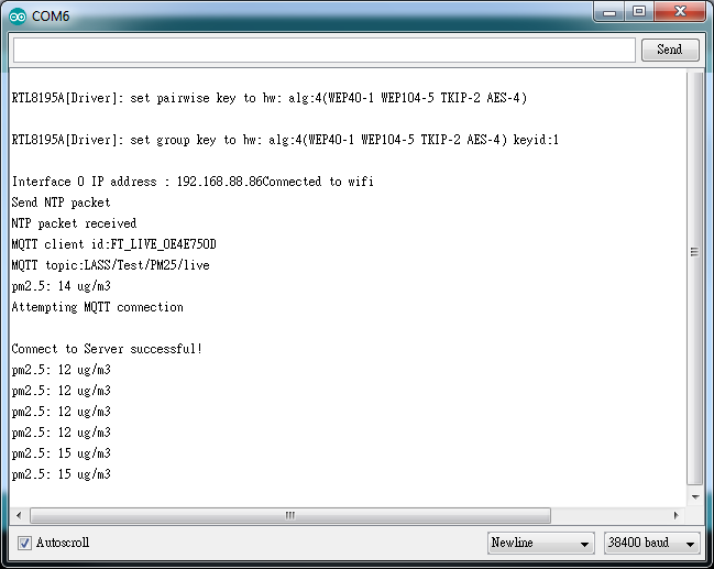 Upload Pm25 Data To Lass System Realtek Iotwi Fi Mcu Solutions
