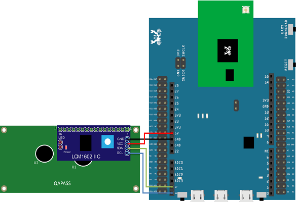 I2c Display Data On Lcd Screen Realtek Iotwi Fi Mcu Solutions