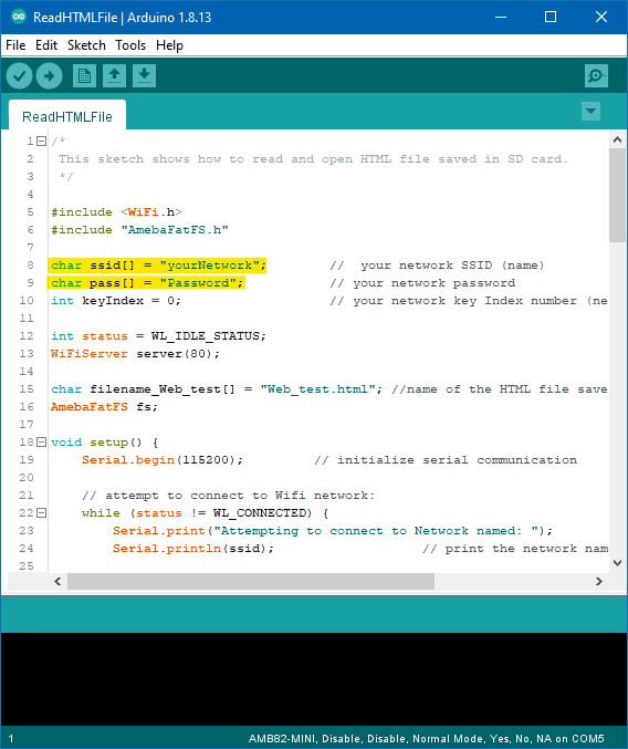 File System Read And Display Html File From Sd Card Realtek Iotwi Fi Mcu Solutions